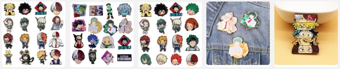 🥇Pins de My Hero Academia 🥇 - Universo de animes